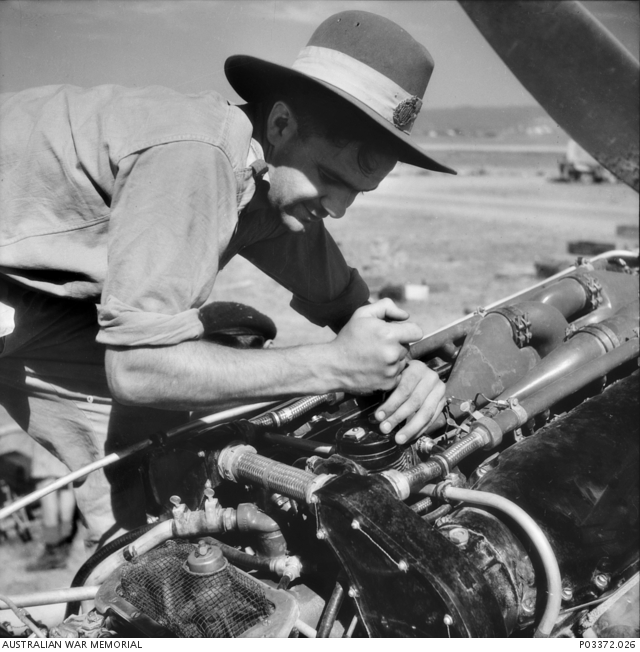 15908 Colin Francis (Col) Fuller, 450 Squadron RAAF, of Tumut, NSW ...