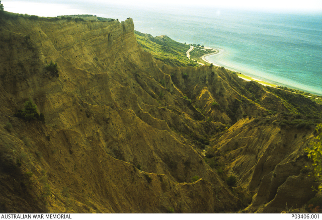 View from Russell's Top looking towards Ari Burnu on the Gallipoli ...