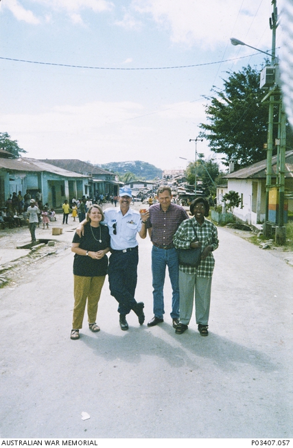 Informal portrait of members of the United Nations Mission East Timor ...