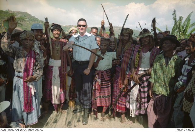 Informal portrait of Constable Rob Mills, New Zealand Police, a member ...
