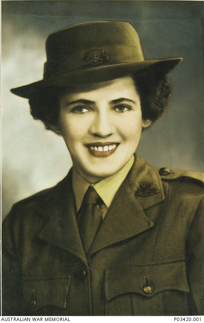 Studio portrait of WF90085 Sergeant (Sgt) Ruby Grace Wilson, Australian ...