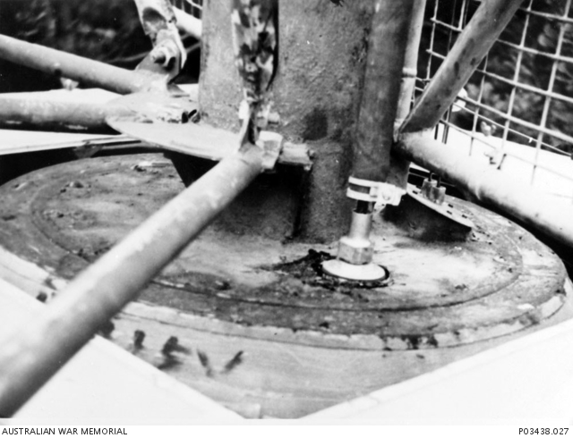 Close up detail of a Mark 1 Light Weight Air Warning (LW/AW) Radar electronic seal to take the ...