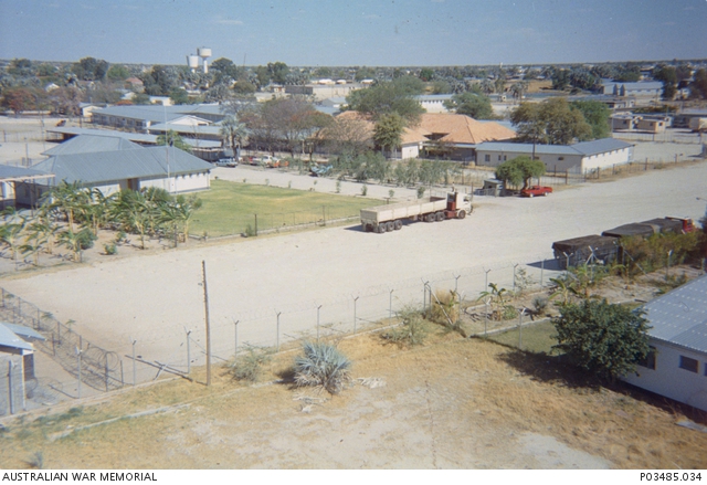 The fifth of ten images showing a panorama of the base used by the ...