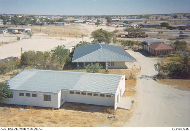 The sixth of ten images showing a panorama of the base used by the ...