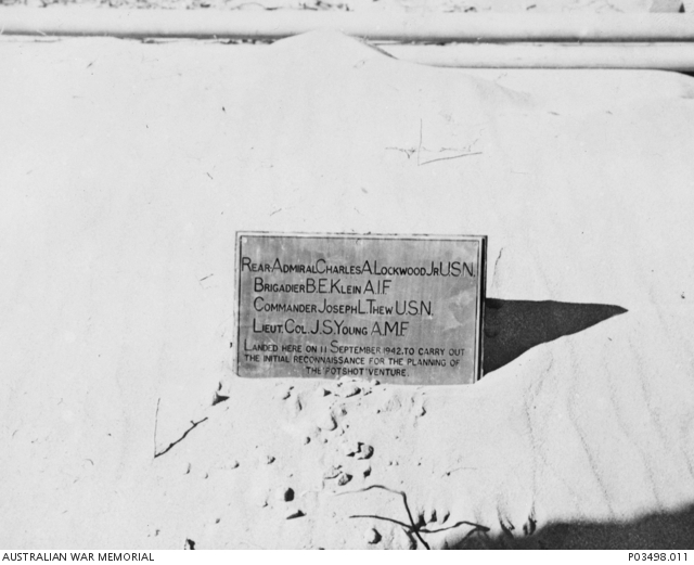 The plaque commemorating the Potshot project before fitting to the ...