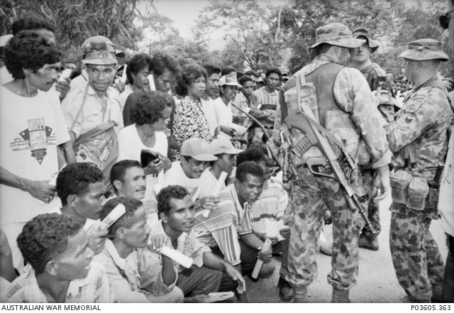 Australian peacekeepers, serving in East Timor Timor as part of the ...