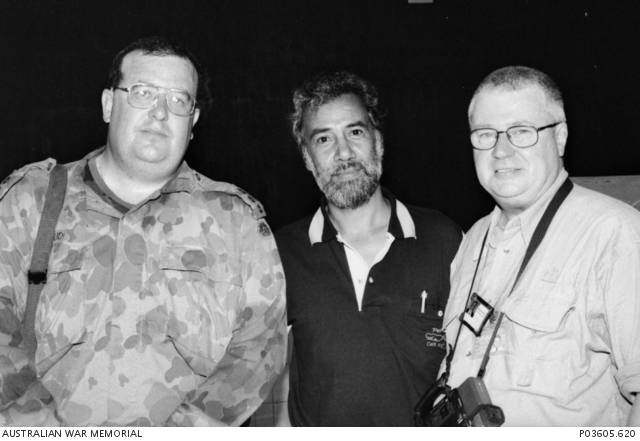 Group portrait of, left to right, Captain (Capt) Shane Stroud ...