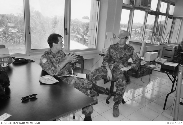 Two members of Special Air Services Regiment (SAS) tasked to guard ...