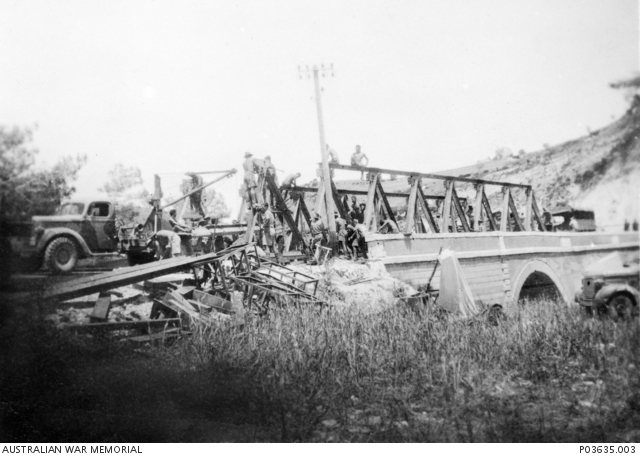 Unidentified Australian sappers from the 24th Australian Field Park ...