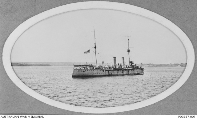Mombasa, Kenya. The RAN Pelorus Class light cruiser HMAS Pioneer ...