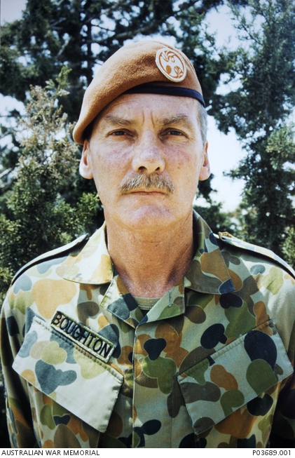 Portrait of Warrant Officer Class 1 (WO1) Brian Thomas Boughton ...