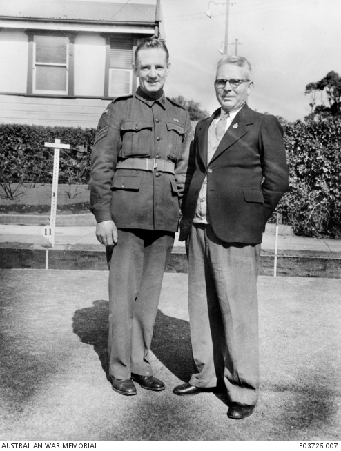 Informal portrait of NX71598 Sergeant (Sgt) Clement Varley (Clem ...