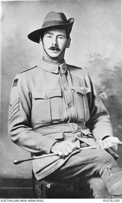 Studio portrait of 201 Company Quartermaster Sergeant (CQMS) Alfred ...