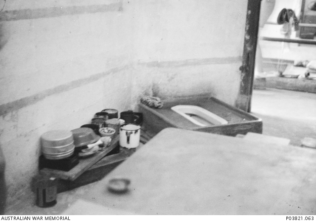 Changi prisoner of war (POW) camp. This photograph was taken secretly ...