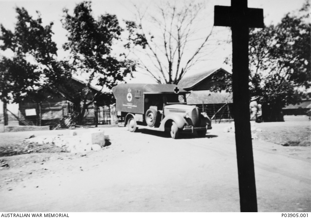 Example of an early ambulance used in the Middle East. It is a 1939 ...
