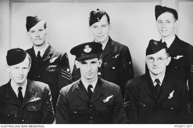 Group portrait of G for George air crew of No 460 Squadron RAAF taken ...