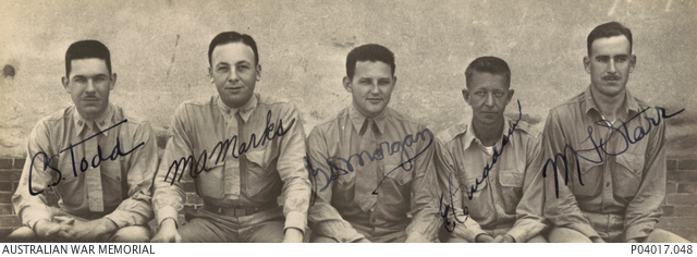 Group portrait of prisoners of war (POWs) from Zentsuji Camp at Shikoku ...