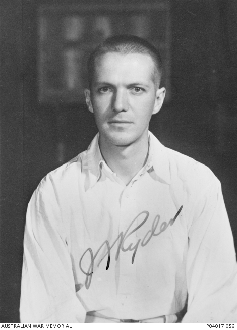 Portrait of Lieutenant John F Ryder, United States (US) Navy, USS Perch ...