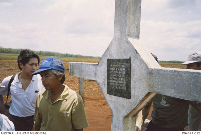Informal portrait of a local caretaker of the Long Tan Memorial. The ...