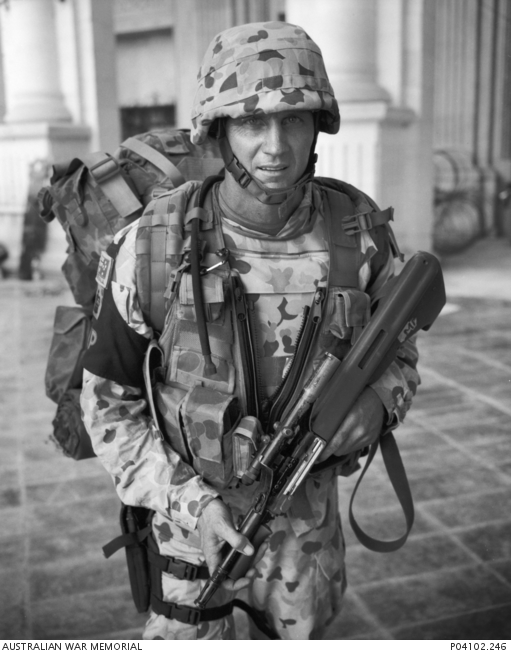 Informal portrait of Warrant Officer Class 2 (WO2) Lionel Orreal of the ...