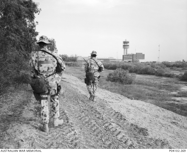Members of the RAAF Airfield Defence Guard (ADG) detachment, Sergeant ...