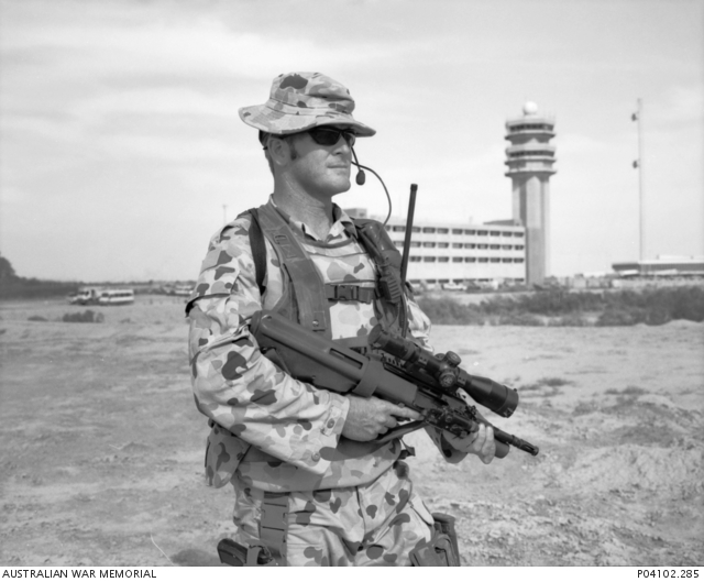 Leading Aircraftman (LAC) Steve Gaudie, RAAF Airfield Defence Guard ...