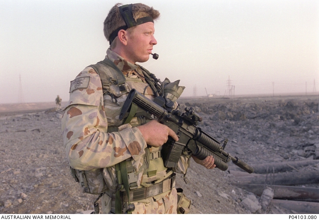 Informal portrait of Able Seaman Clearance Diver Ryan 'Shep' Shephard ...