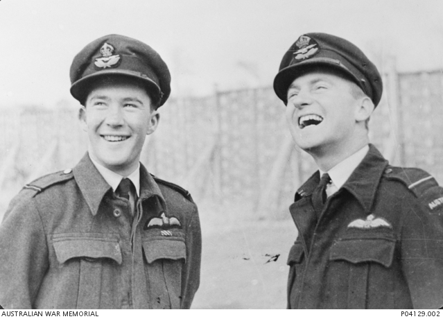 Informal portrait of Flying Officer Aldridge, Distinguished Flying ...