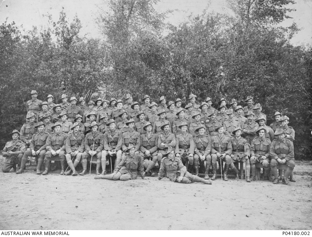 Group portrait of the original members of the 2nd Battalion. Identified ...