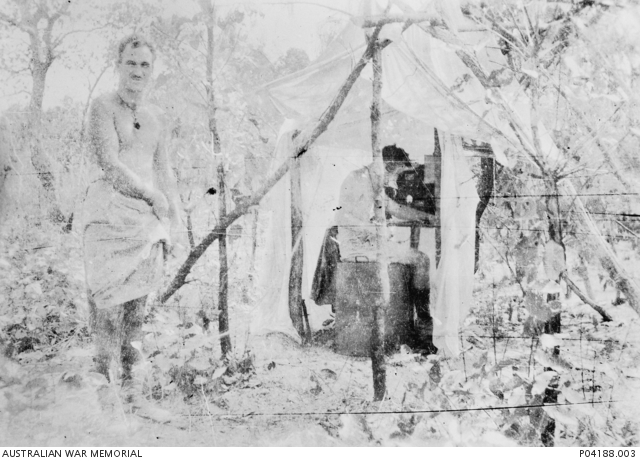 Two members of the 2/4 Independent Company, possibly VX66803 Sergeant ...
