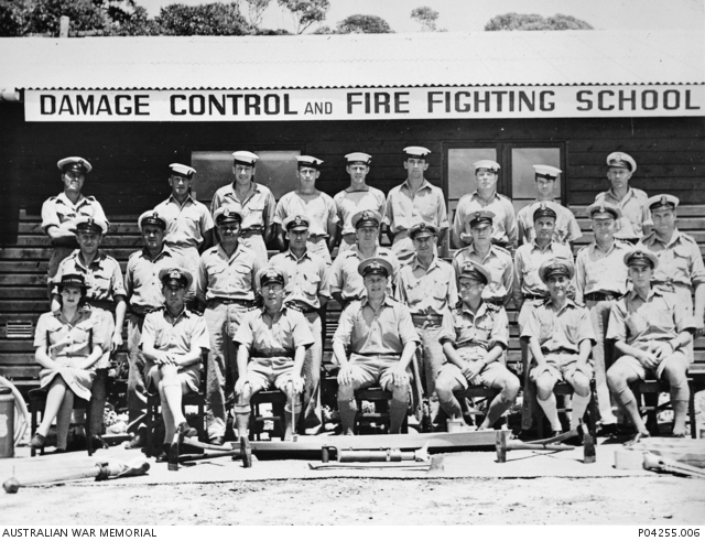 Group portrait of the Director and staff of the Royal Australian Navy ...