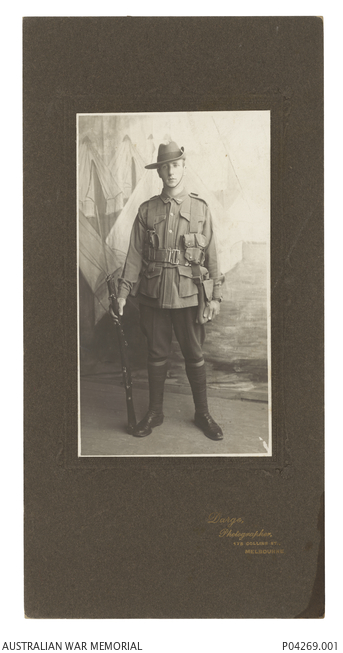 Studio portrait of 1175 Private Patrick Joseph Rochford, 15th ...