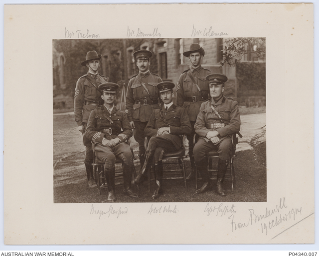 A group portrait of members of Headquarters staff, 1st Australian ...