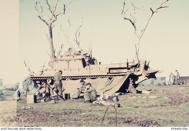 The unidentified crew members of this Centurion Armoured Recovery ...