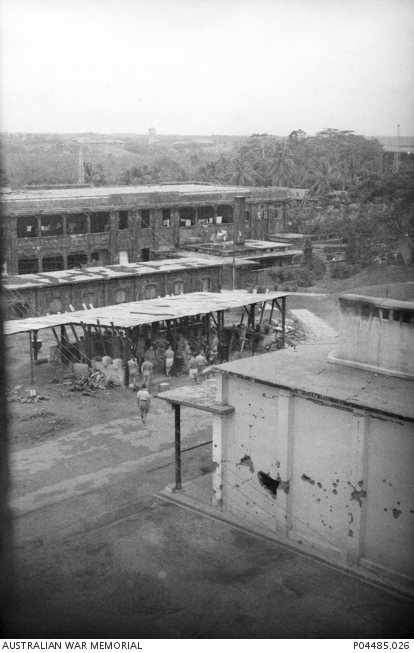 A view of some of the buildings that made up Roberts Barracks, part of ...
