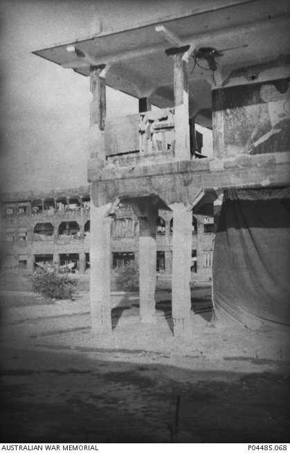 A view of the buildings that made up Roberts Barracks, part of Changi ...