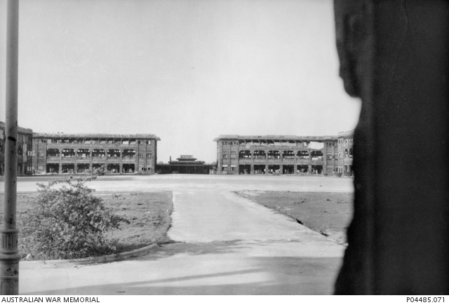 A view of the buildings that made up Roberts Barracks, part of Changi ...