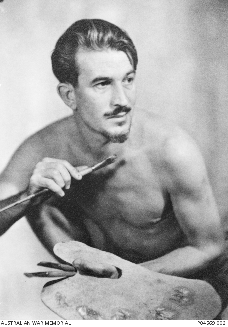 Studio portrait of B3/58, official war artist. Vaughan Murray Griffin ...