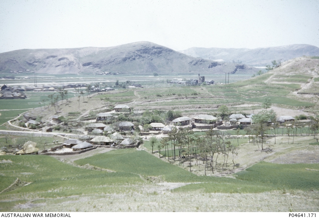 Korean village. One of a series of photographs taken by the Australian ...