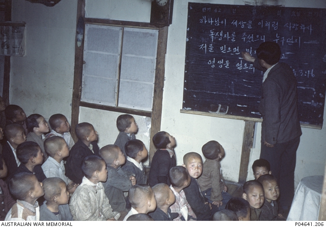 Bible class. One of a series of photographs taken by the Australian Mr ...