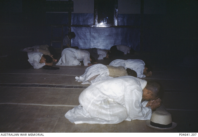 Daybreak prayers. One of a series of photographs taken by the ...