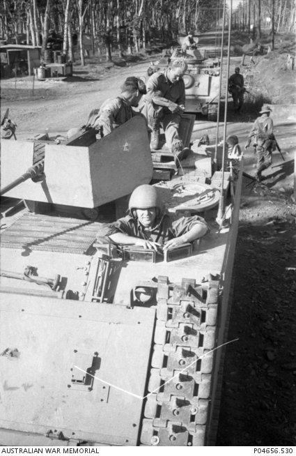 Normie Rowe leaves 1st Australian Task Force (1ATF) to join the unit in ...
