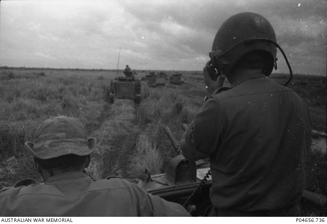 Normie Rowe’s on operations with troopers of 1 Troop, B Squadron, 3rd ...