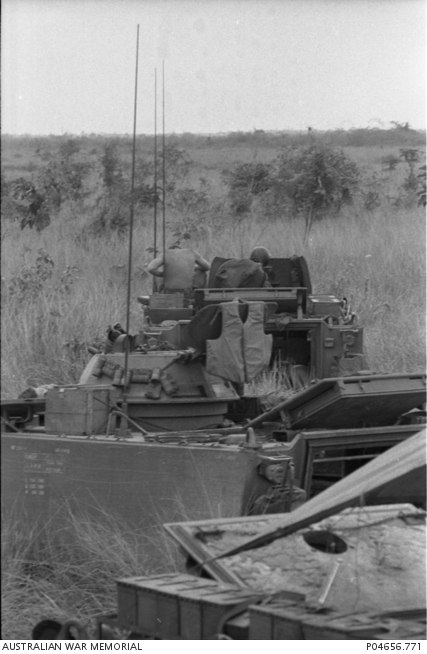 Normie Rowe’s on operations with troopers of 1 Troop, B Squadron, 3rd ...