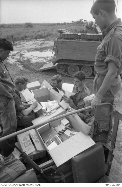 Normie Rowe’s on operations with troopers of 1 Troop, B Squadron, 3rd ...