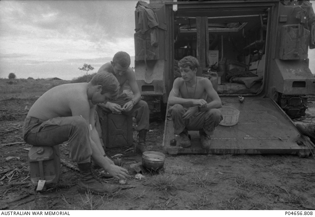 Normie Rowe’s on operations with troopers of 1 Troop, B Squadron, 3rd ...
