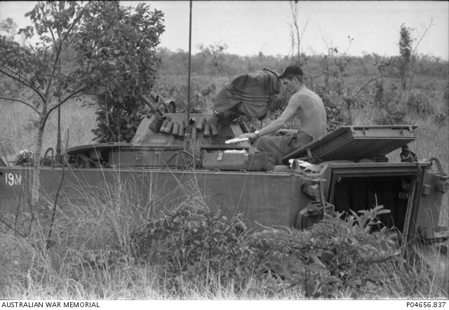 Normie Rowe’s on operations with troopers of 1 Troop, B Squadron, 3rd ...