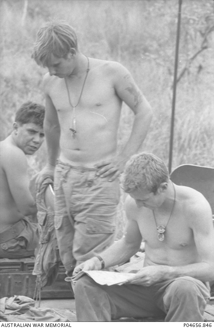 Normie Rowe’s on operations with troopers of 1 Troop, B Squadron, 3rd ...