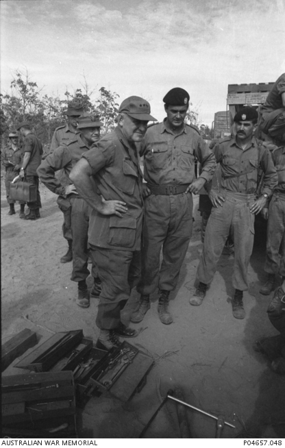 First visit of the Commanding General of MACV, General (Gen) Creighton ...