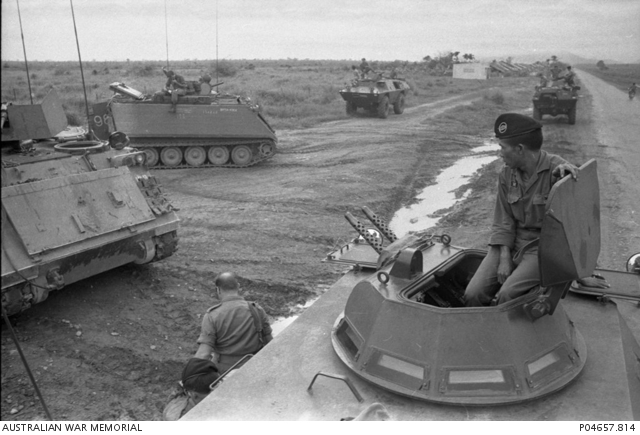B Squadron, 3rd Cavalry Regiment with ARVN Commando Scout Cars ...